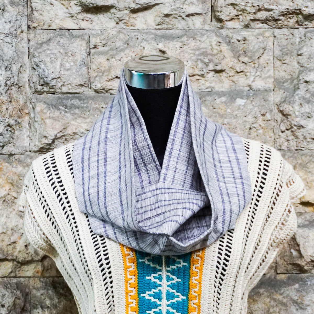 UPCYCLED WEAVE INFINITY SCARF – KATHA PILIPINAS